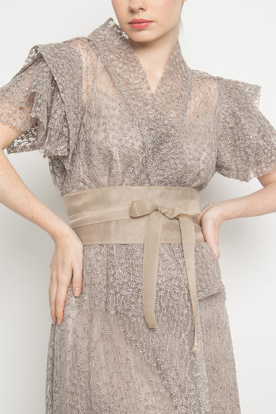 Naoki Obi Dress in Nude by Embara | Dresshaus