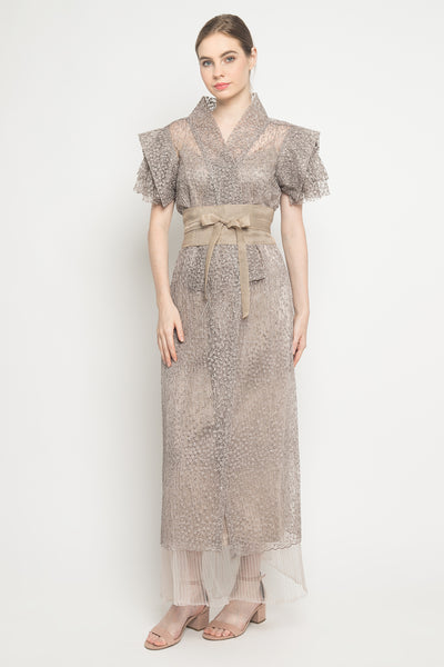 Naoki Obi Dress in Nude by Embara | Dresshaus